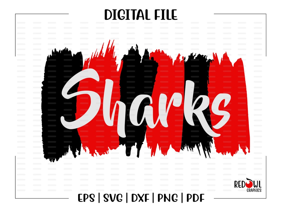 Sharks Svg, Shark Svg, Brush, Stroke, Shark, Sharks, Svg, Dxf, Eps, Png ...