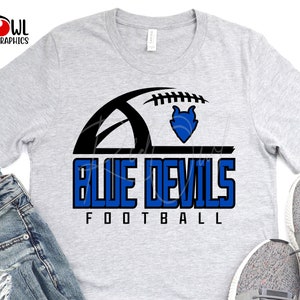 Football Shirt, Blue Devil Shirt, Blue Devil, Football, T-shirt ...