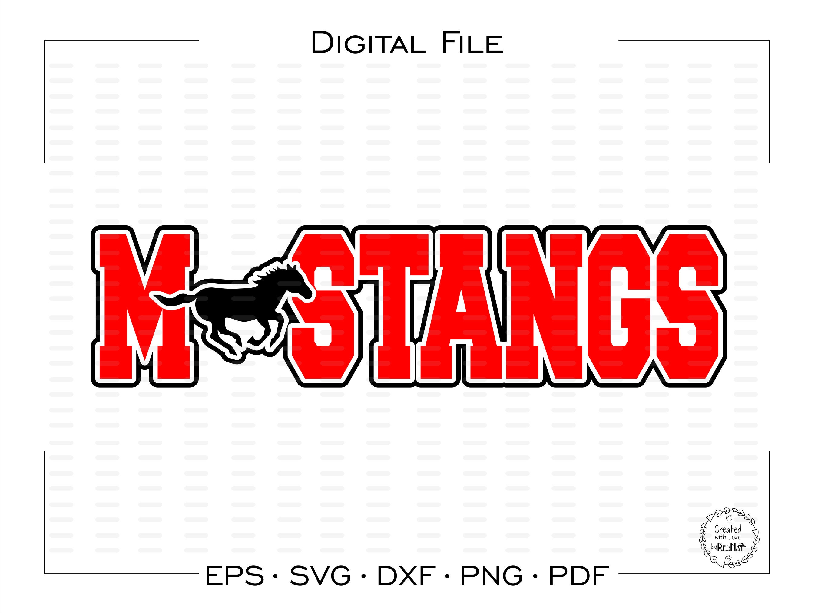 Mustangs Svg, Mustang Svg, Mustang, Mustangs, Clipart, Vector, Team ...