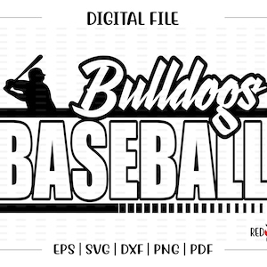 Baseball Svg, Bulldog Baseball Svg, Bulldog, Bulldogs, Baseball, Svg ...