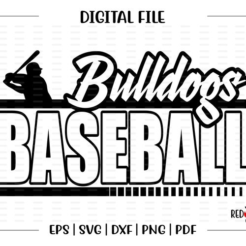 Bulldogs Baseball Svg Bulldog Softball Svg Download File Dxf | Etsy