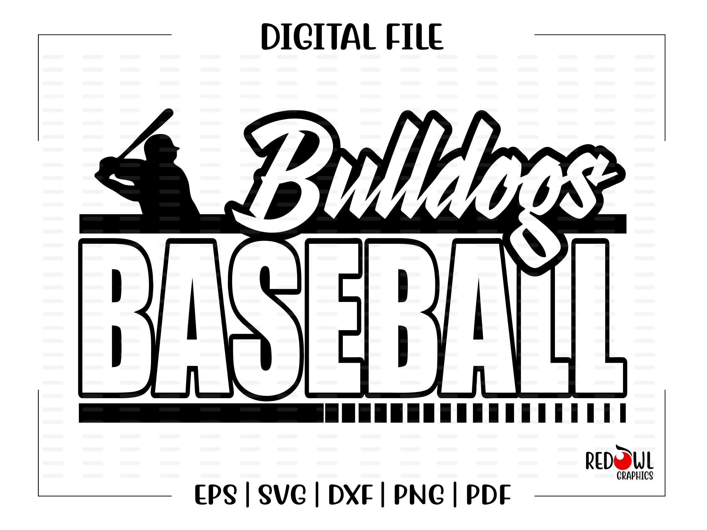 Baseball Svg Bulldog Baseball Svg Bulldog Bulldogs - Etsy