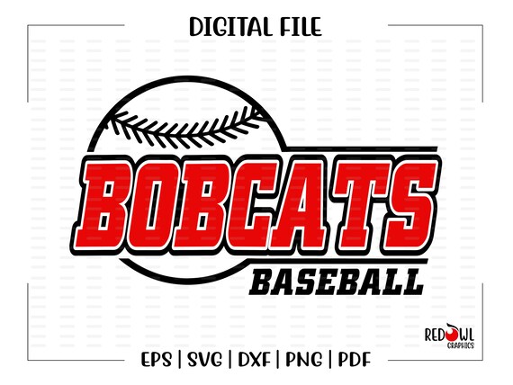 Bobcat Baseball Svg Baseball Svg Bobcat Bobcats Baseball | Etsy