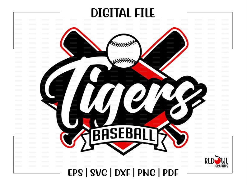 Baseball Svg Tiger Baseball Svg Tiger Tigers Baseball | Etsy