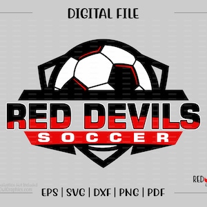 Soccer Svg, Red Devil Soccer Svg,red, Devil, Devils, Soccer, Svg, Dxf ...
