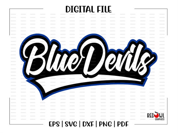 Blue Devil Svg Devils Svg Blue Devil Blue Devils Devil - Etsy