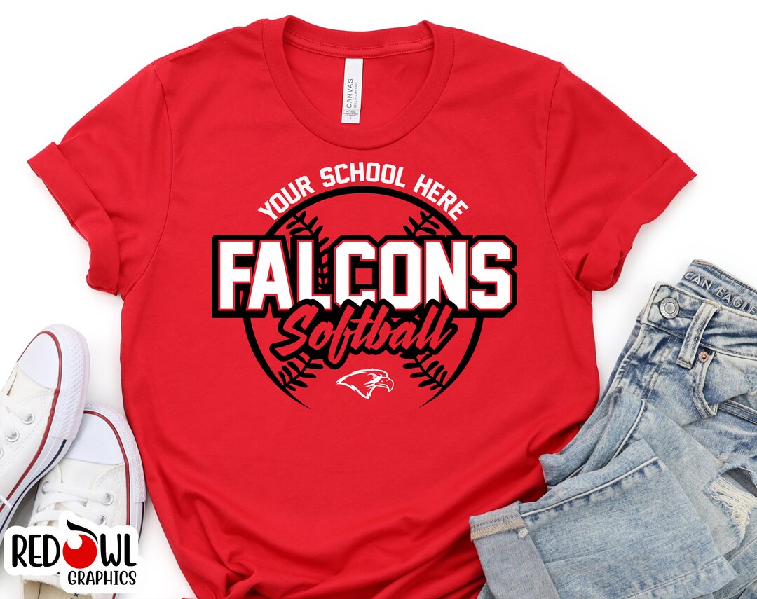Softball Shirt, Falcon Shirt, Lady, Falcon, Softball, T-shirt ...