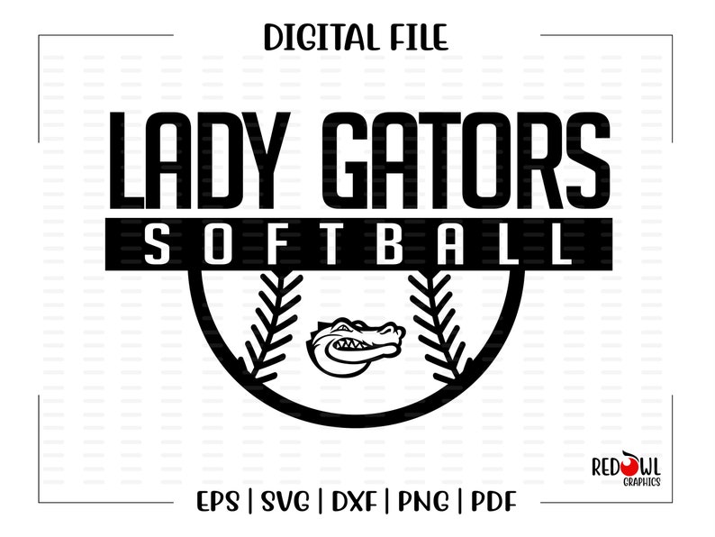 Softball Svg Lady Gators Softball Svg Gator Gators Lady - Etsy