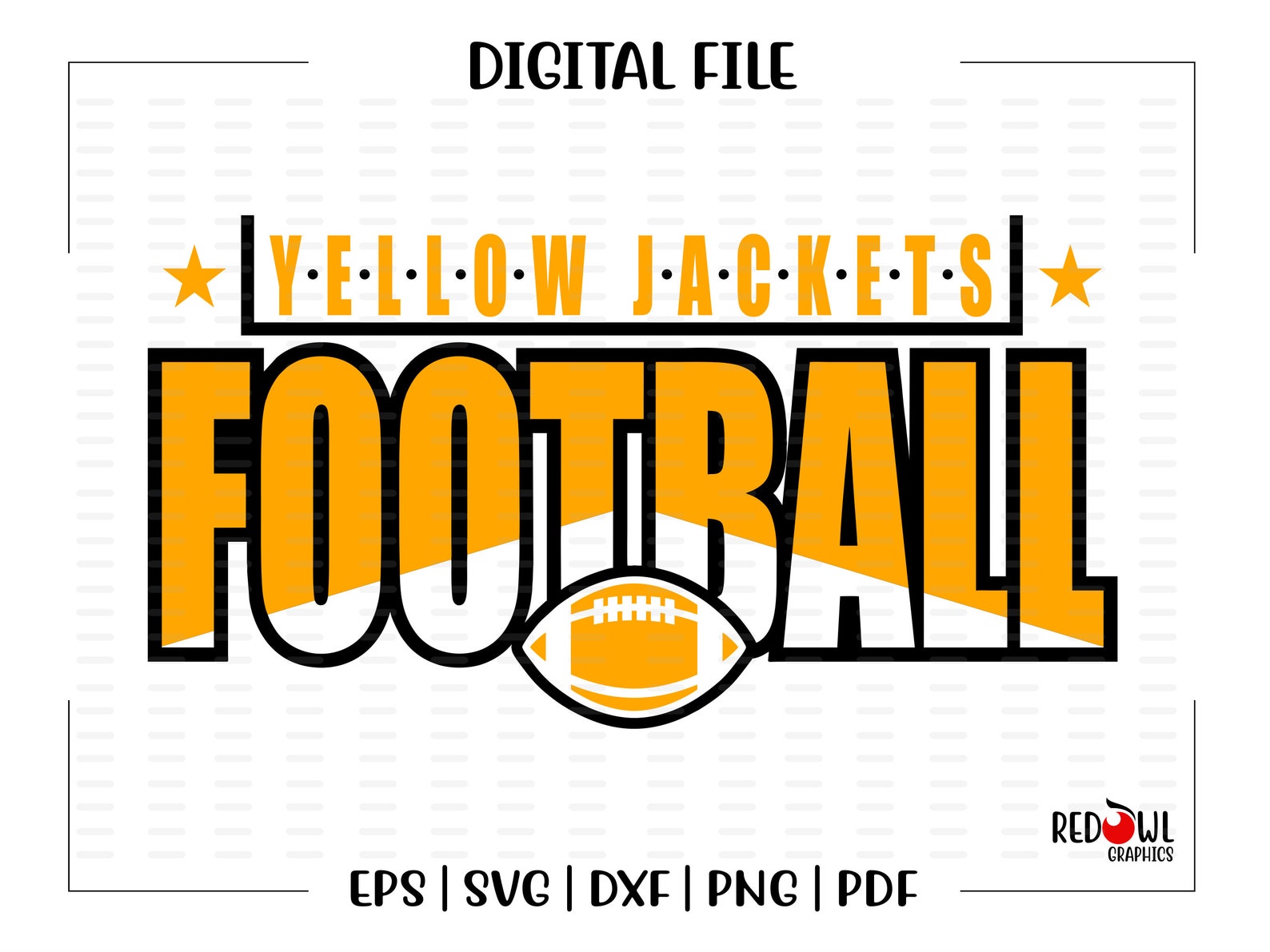 Yellow Jacket Football Svg Yellowjacket Football Svg Yellow - Etsy