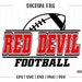 Red Devil Football Svg, Football Svg, Red Devil, Red, Devils, Football ...