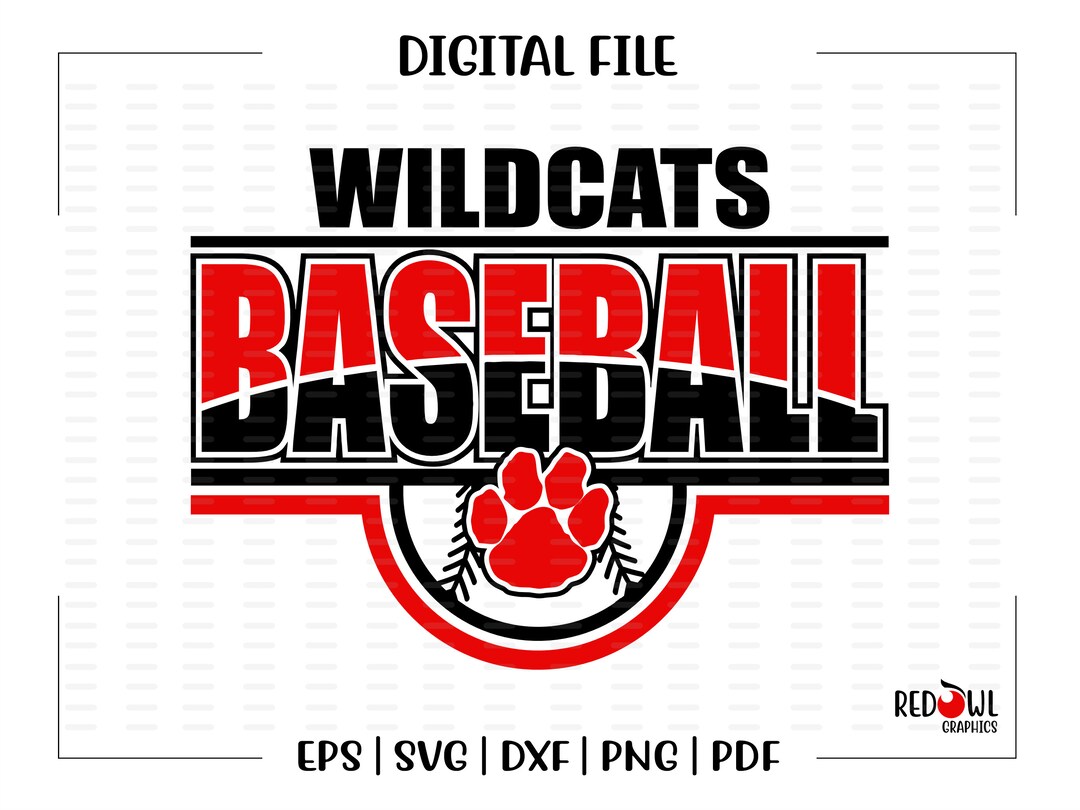 Baseball Svg, Wildcat Baseball Svg, Wildcat, Wildcats, Baseball, Svg ...