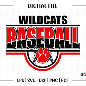 Baseball Svg, Wildcat Baseball Svg, Wildcat, Wildcats, Baseball, Svg ...
