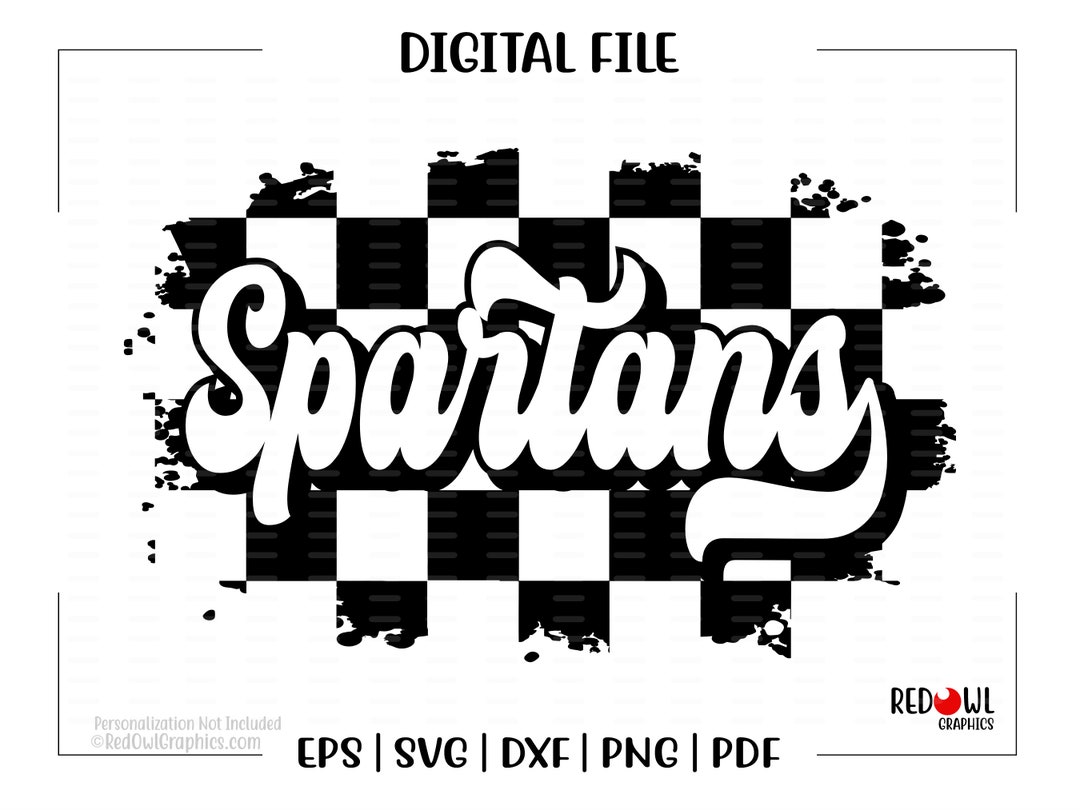Spartan Svg, Spartans Svg, Spartan, Spartans, Retro, Checker Board ...