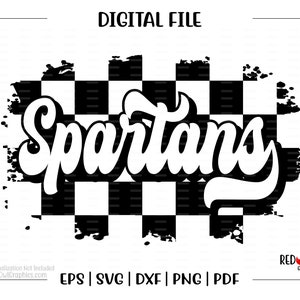 Spartan Svg, Spartans Svg, Spartan, Spartans, Retro, Checker Board ...