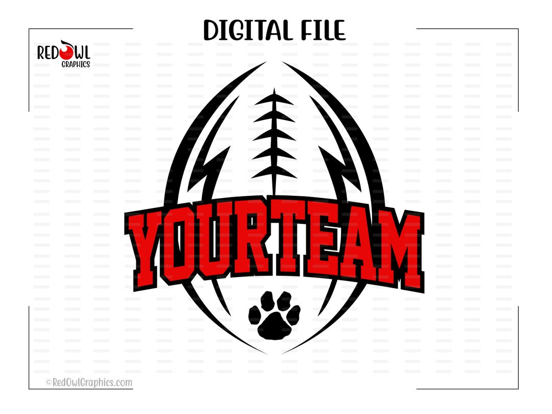 Custom, Personalized, Football Svg, Football, School, Team, Mascot, Svg ...