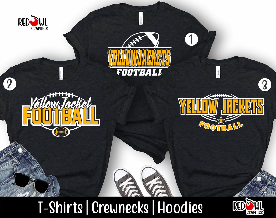 Football Shirt, Yellow Jacket Shirt, Yellow Jacket, Jackets, Football ...
