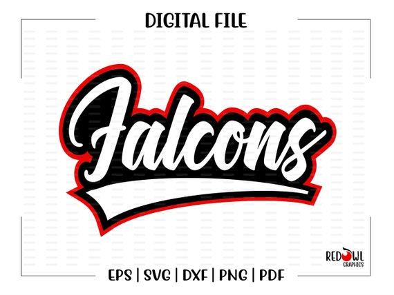 Falcon Svg Falcons Svg Falcon Falcons F Mascot Chevron | Etsy