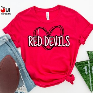 Red Devil Shirt, Red Devils T-shirt, Leopard, Cheetah, T-shirt ...