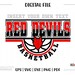 Red Devil Football Svg, Football Svg, Red Devil, Red, Devils, Football ...