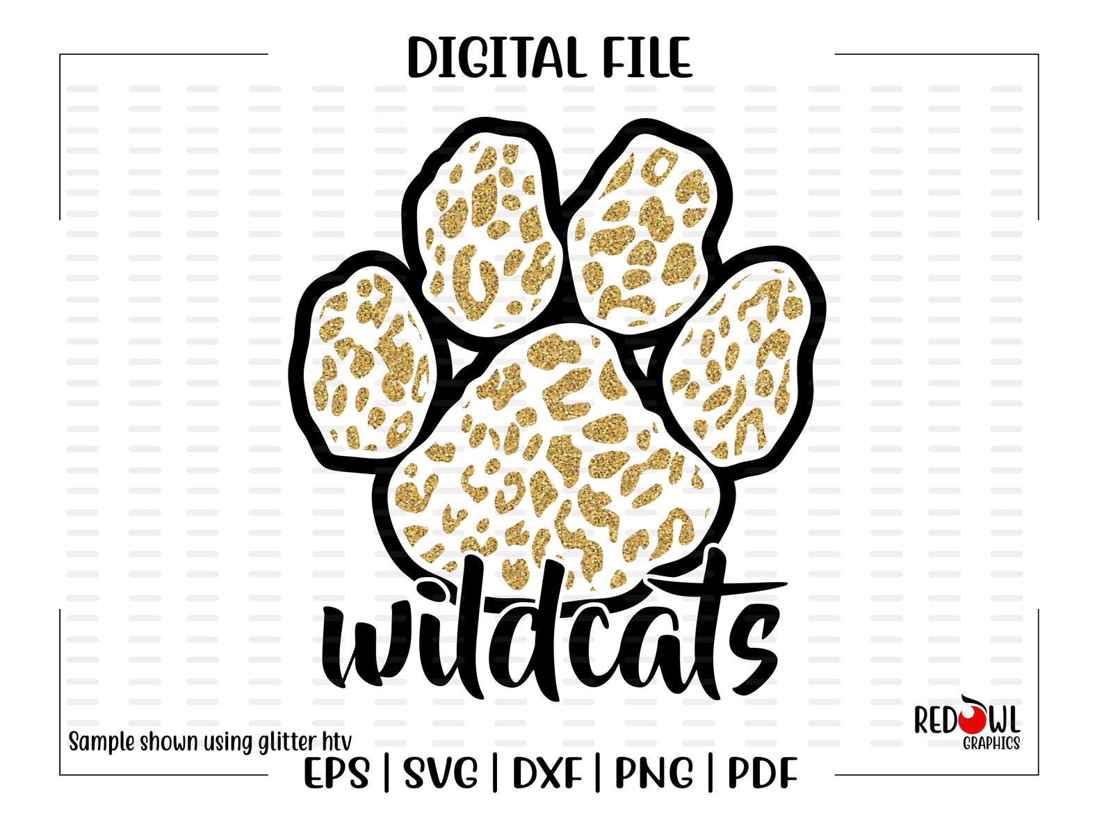 Wildcat Svg Wildcats Svg Wildcat Wildcats Paw Leopard | Etsy