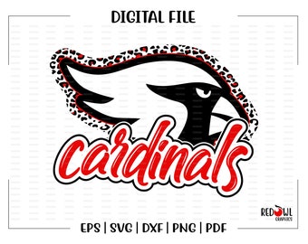 Cardinal Pride Mascot SVG Digital Cut File PNG - Etsy