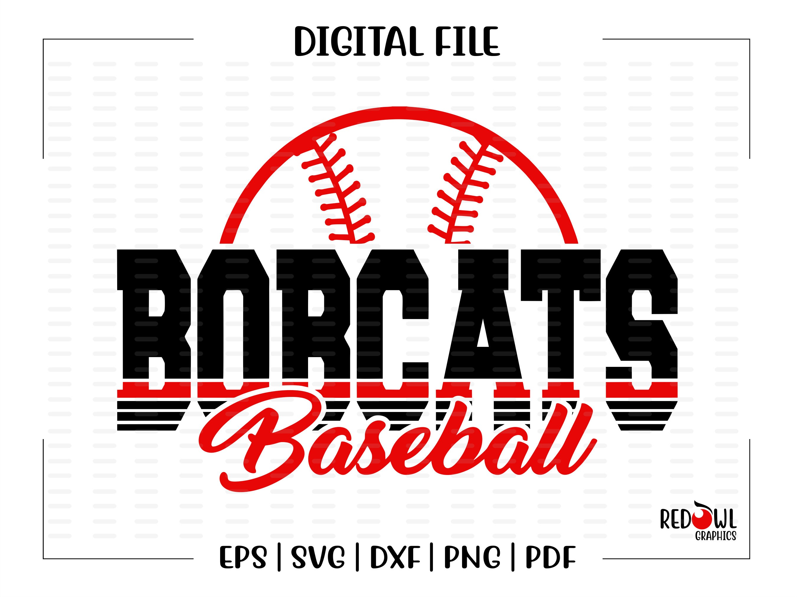 Bobcat Baseball Svg, Baseball Svg, Bobcat, Bobcats, Baseball, Vector ...