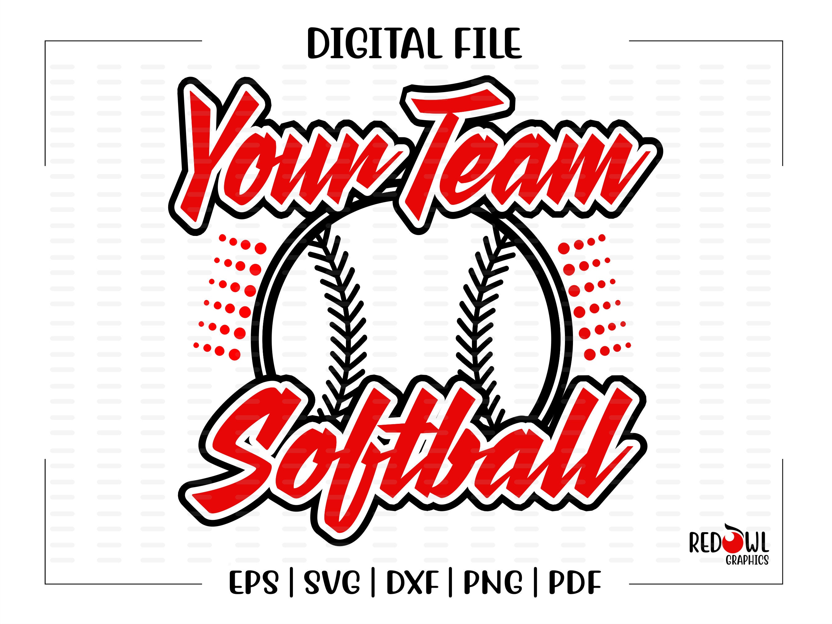 Digital Mascot eps Team pdf svg dxf Baseball Baseball svg Personalized ...