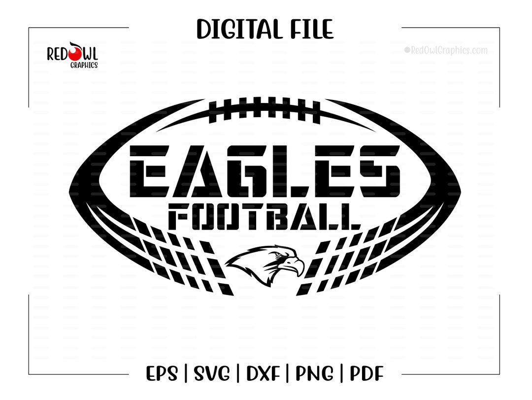 Football Svg, Eagle Football Svg, Eagle, Eagles, Football, Svg, Dxf ...