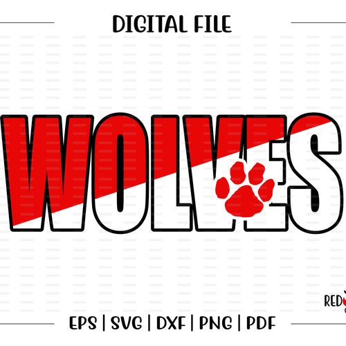 Wolves Svg Wolves Wolf Mascot School Svg Dxf Eps Png - Etsy