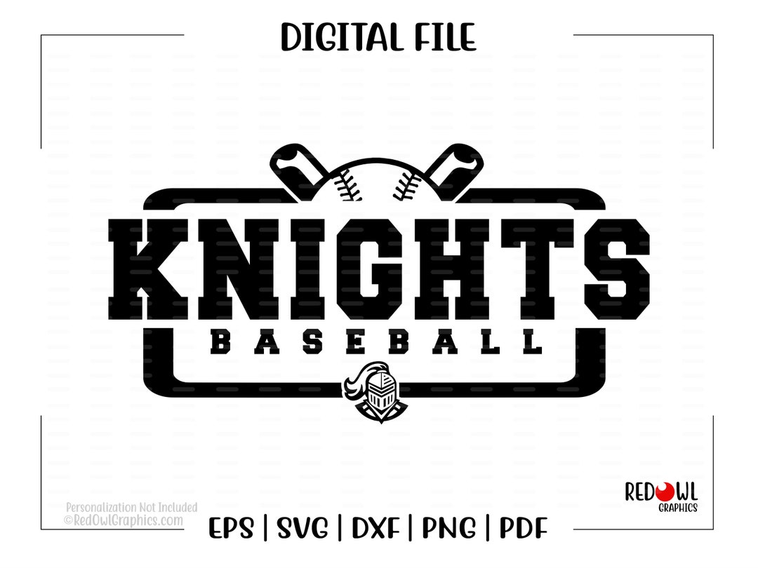 Baseball Svg, Knight Baseball Svg, Knight, Knights, Baseball, Svg, Dxf ...