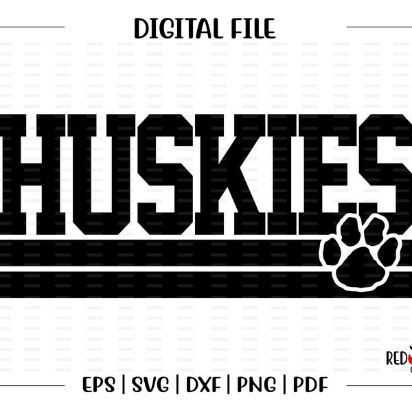 North marion huskies svg - Etsy.de