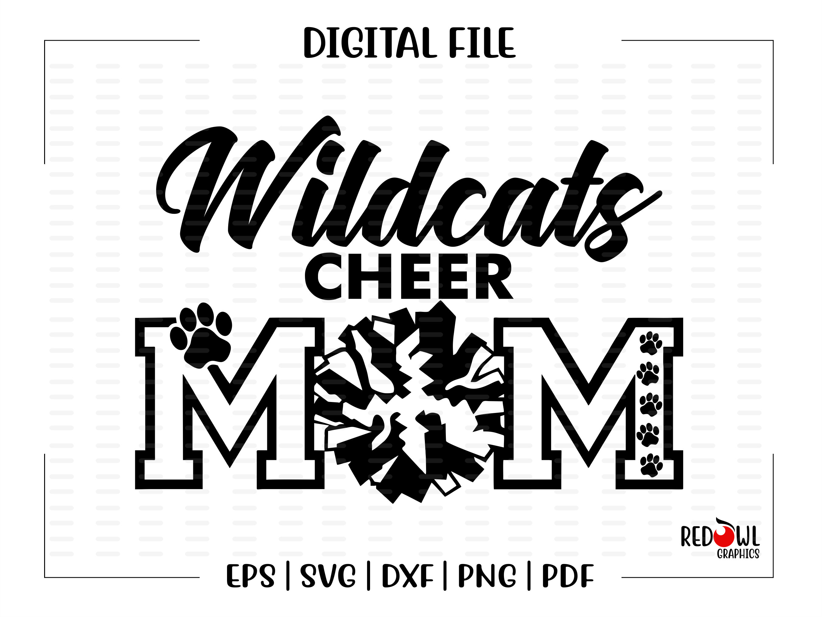 Cheer Mom Svg, Wildcat Cheer, Cheer, Mom, Wildcat, Wildcats, Cheer ...