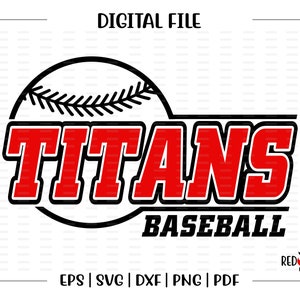 Baseball Svg Titan Baseball Svg Titan Titans Baseball | Etsy