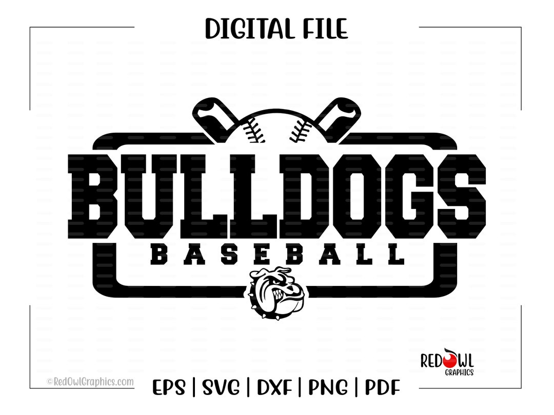 Baseball Svg, Bulldog Baseball Svg, Bulldog, Bulldogs, Baseball, Svg ...