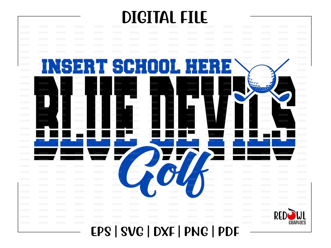 Golf Svg Blue Devil Svg Blue Devil Golf Devil Blue Devil - Etsy