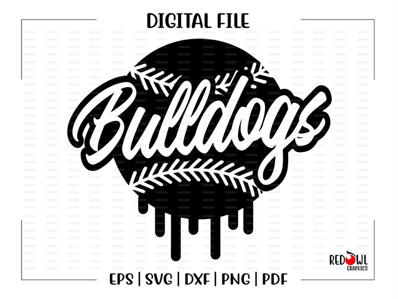 Baseball Svg Bulldog Baseball Svg Bulldog Bulldogs - Etsy