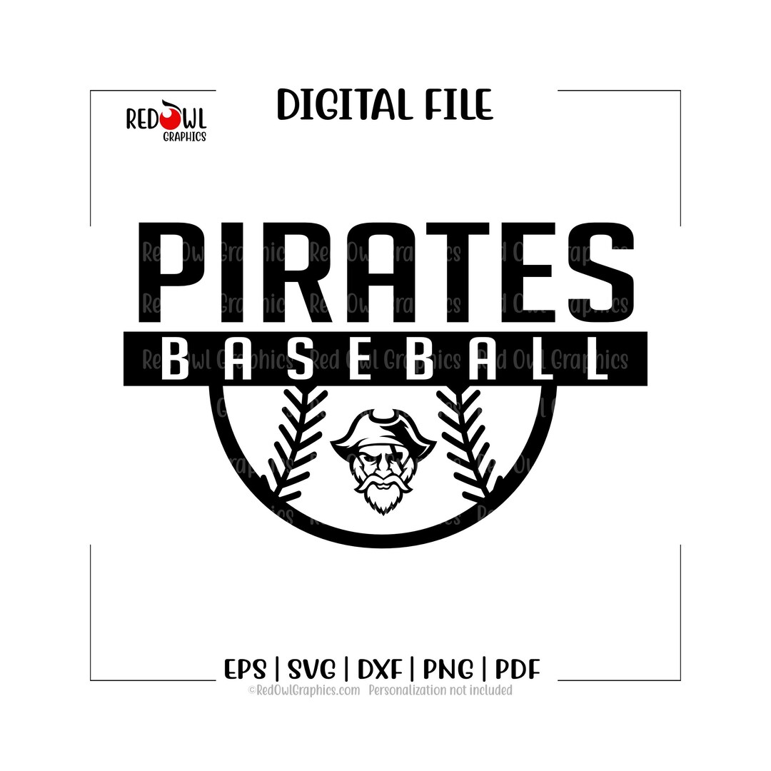 Baseball Svg, Pirate Baseball Svg, Pirate, Pirates, Baseball, Svg, Dxf ...