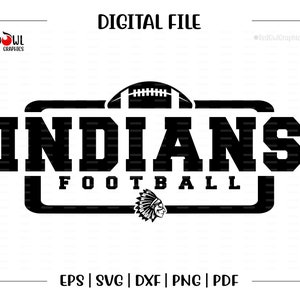 Football Svg, Indian Football, Indian, Indians, Football, Svg, Dxf, Eps ...