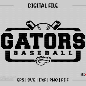 Gator Baseball Svg, Baseball Svg, Gator, Gators, Baseball, Svg, Dxf ...