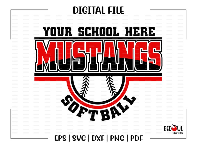 Softball Svg, Mustang Softball Svg, Mustang, Mustangs, Softball, Svg ...