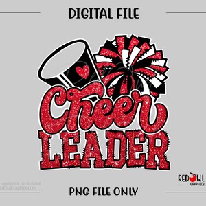 Cheerleader Png, Cheer Png, Cheerleading Png, Red, Glitter, Sparkle ...