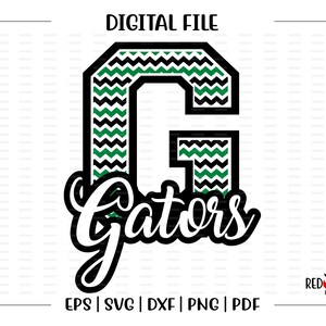 Gator Svg, Gators Svg, Gator, Gators, G, Clipart, Mascot, Chevron, Htv ...