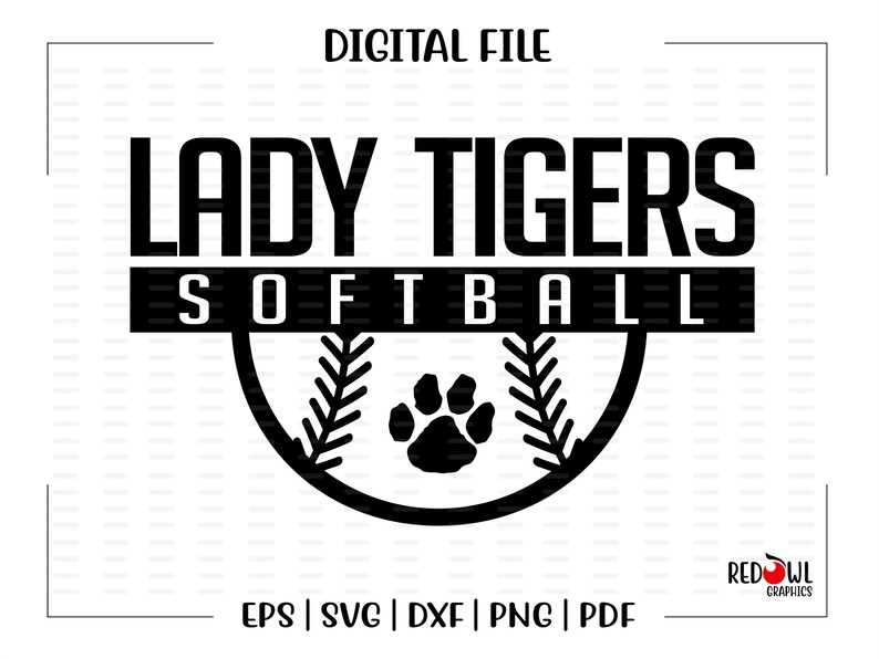 Softball svg Lady Tiger Softball svg Lady Tiger Tigers - Etsy Schweiz