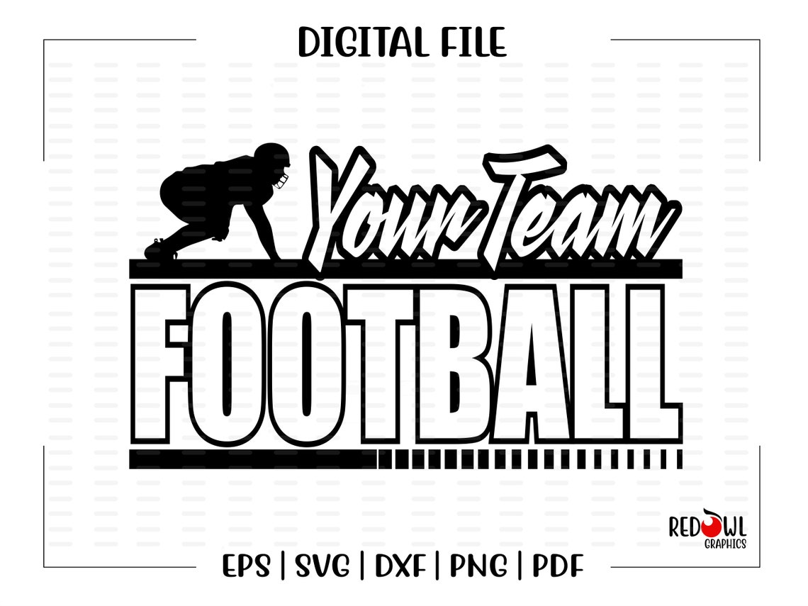 Custom Personalized Football Svg Football School Team - Etsy