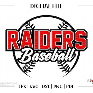 Baseball Svg, Raiders Baseball Svg, Raiders, Raider, Baseball, Svg, Dxf ...