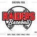 Baseball Svg, Raiders Baseball Svg, Raiders, Raider, Baseball, Svg, Dxf ...