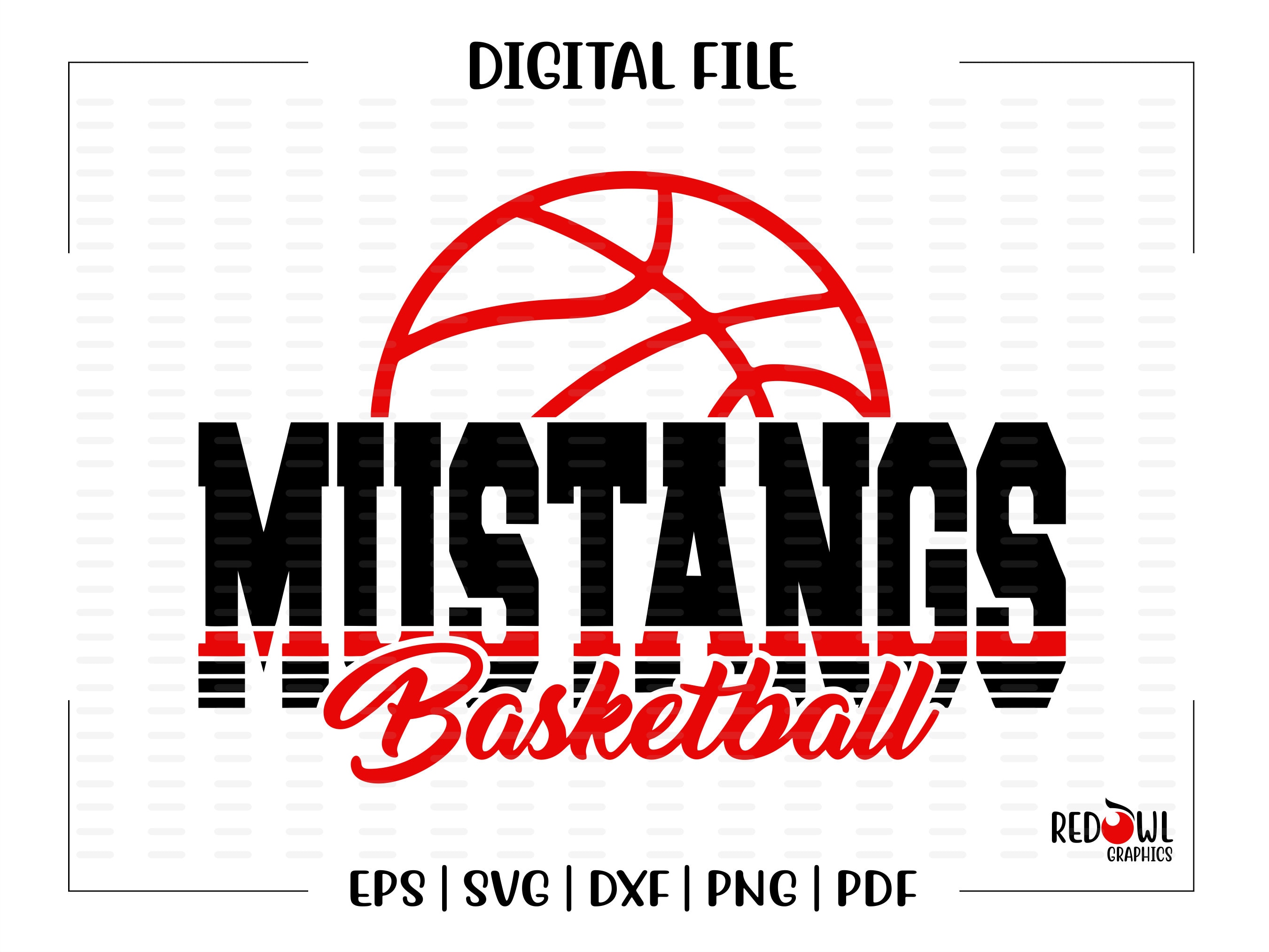 Mustang Basketball Svg Basketball Svg Mustang Mustangs | Etsy