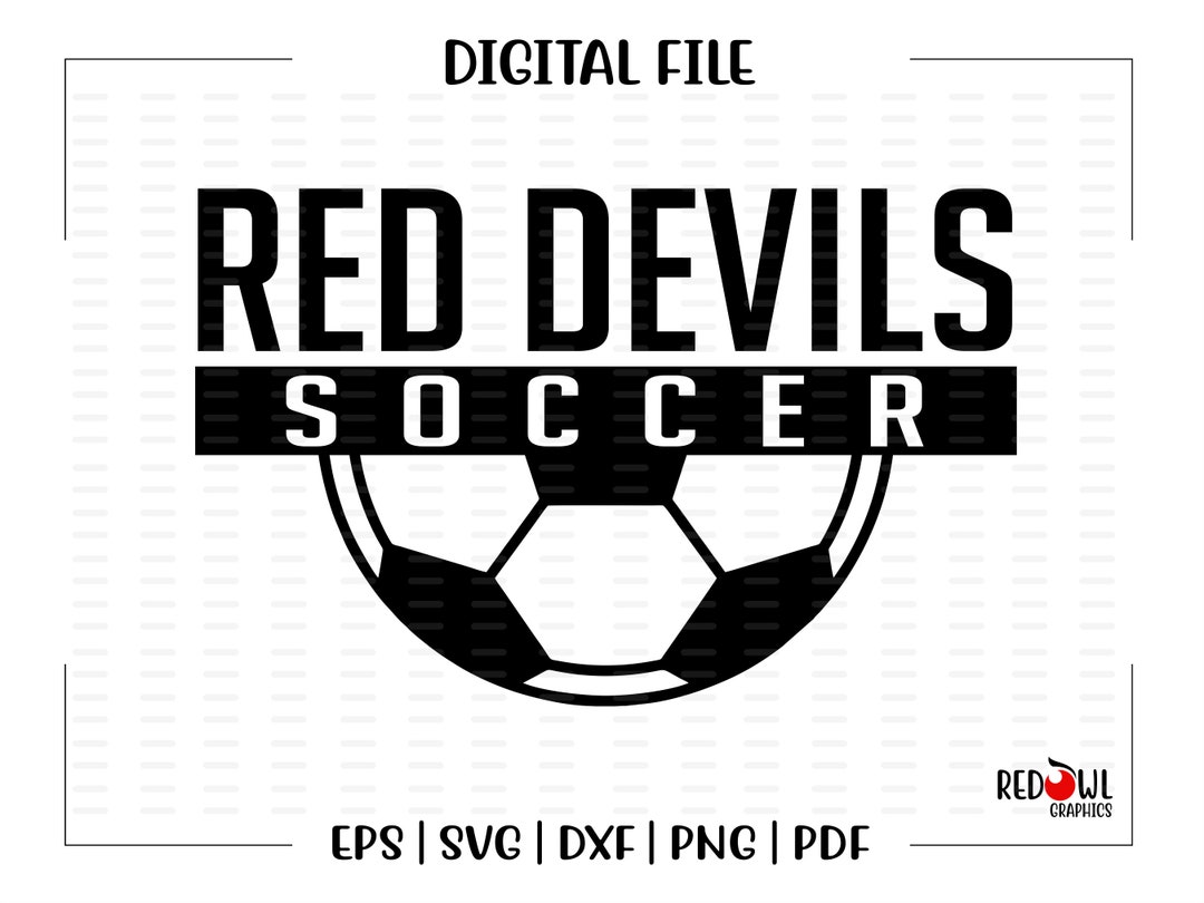 Soccer Svg, Red Devil Soccer Svg, Red Devil, Red Devils,soccer, Svg ...