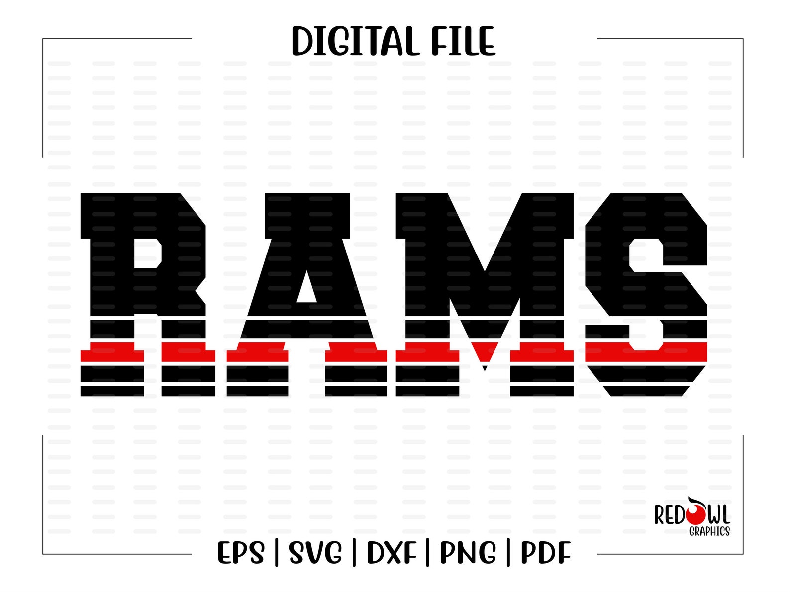 Ram Svg Rams Svg Ram Rams Mascot School Svg Dxf Eps - Etsy
