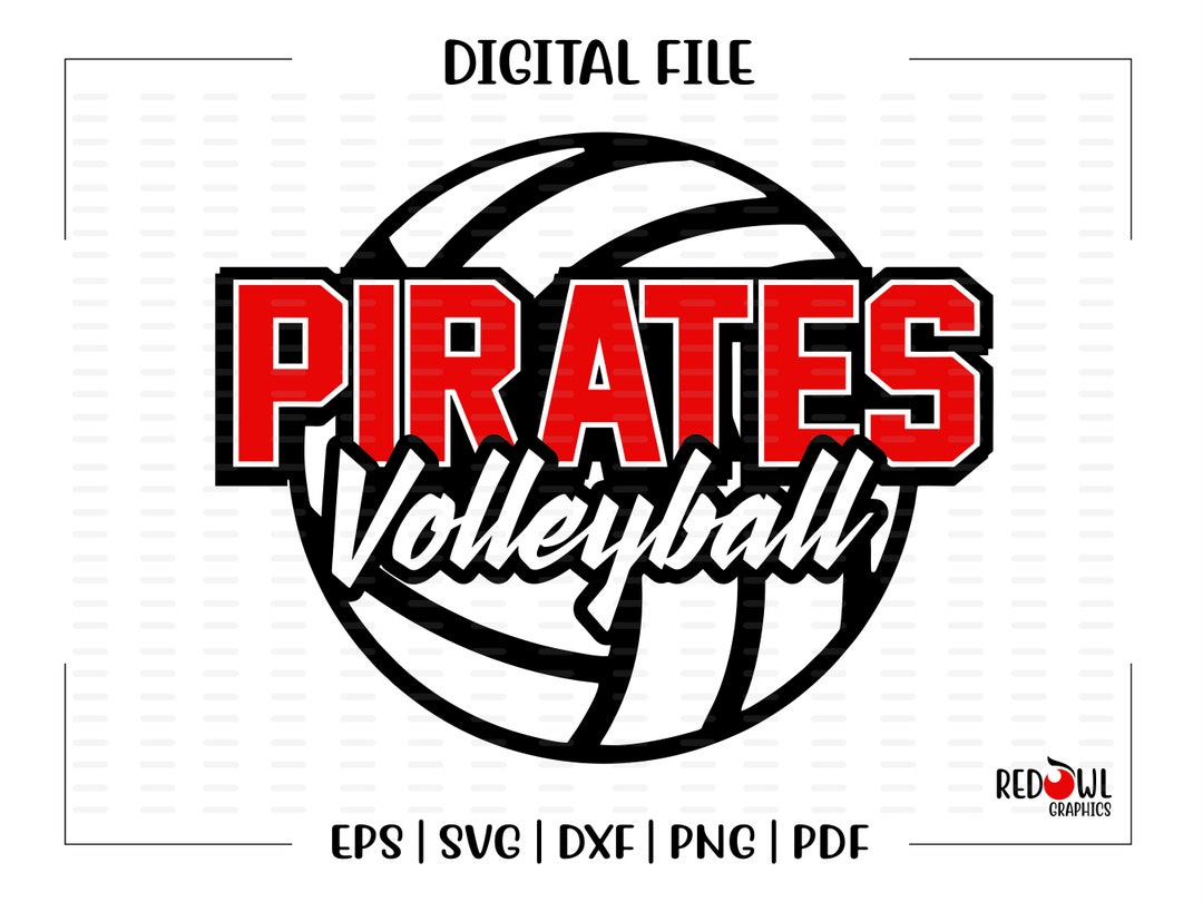 Volleyball Svg, Pirate Volleyball Svg, Pirate, Pirates, Volleyball, Svg ...